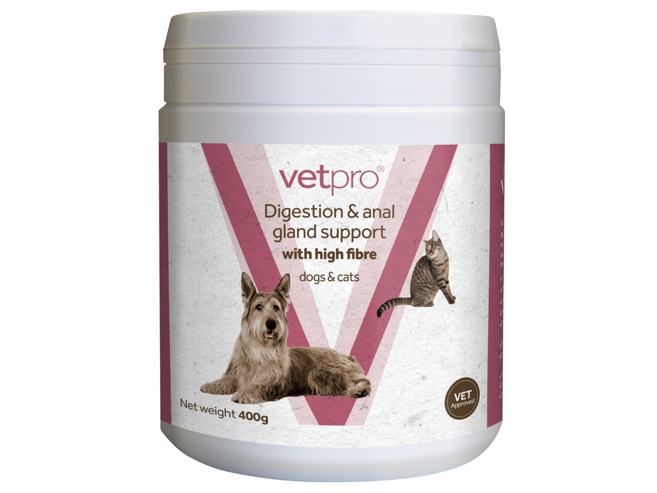 Vetpro Digestion & anal gland support with high fibre (Woo1) – Woo Supplier